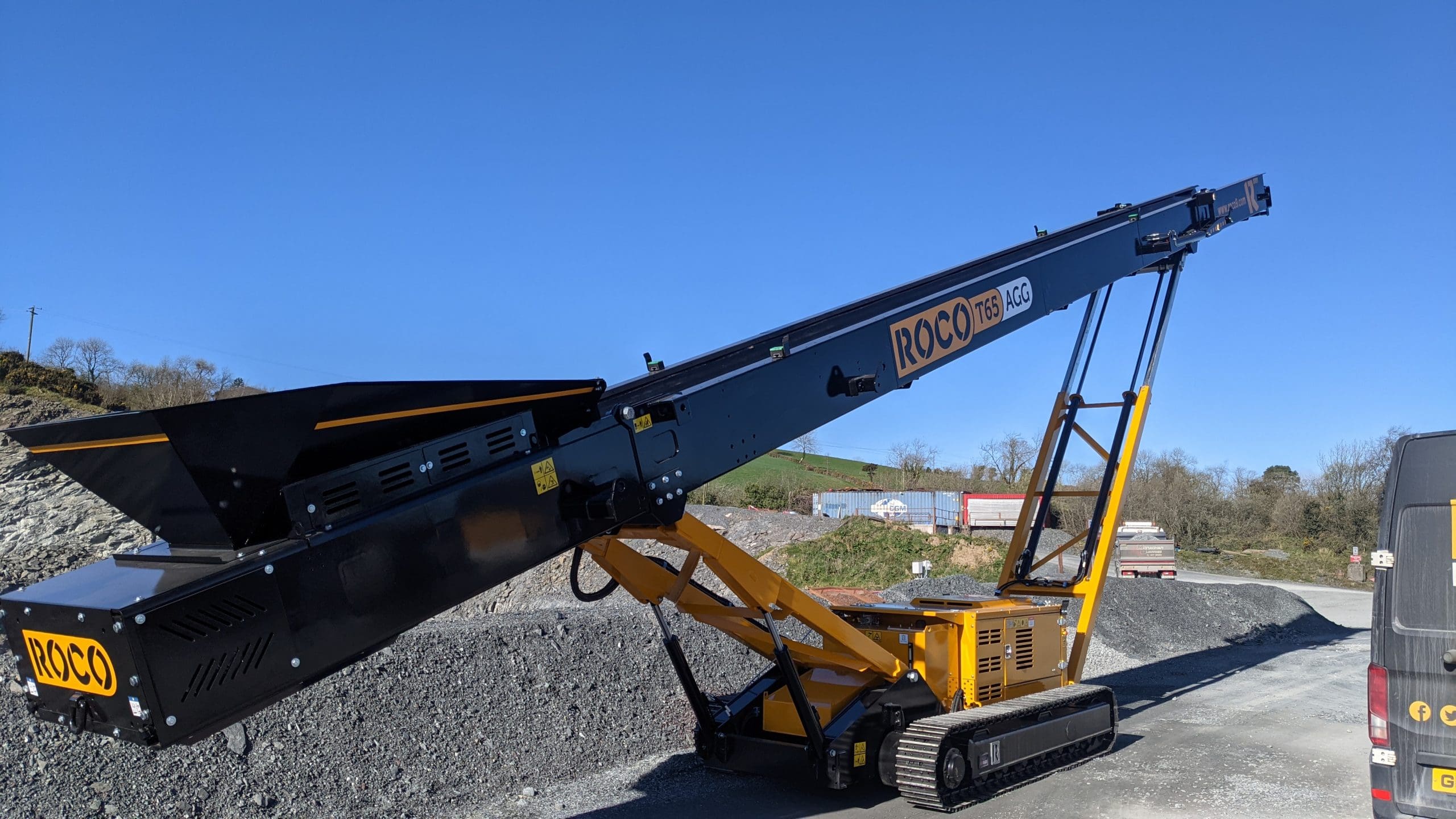 T65Agg Tracked Stacker Sold To Irish Quarry - roco