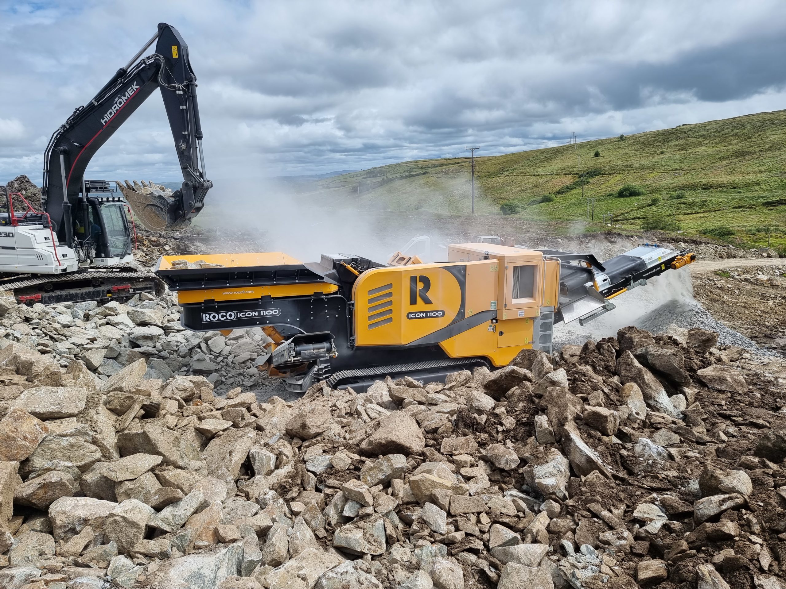New ICON 1100 Impactor Testing Crushing Hard Granite ROCK - roco